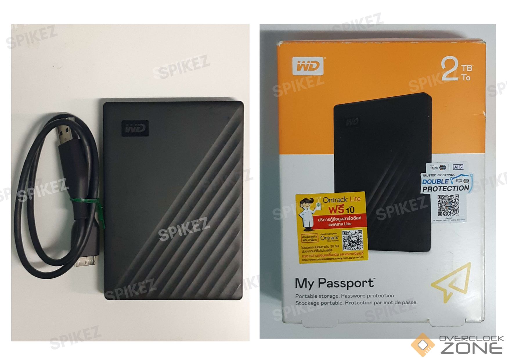 External HDD My Passport Black 2TB USB3.0 สภาพดีไรแบดไร้แถบสี ประกันยาว ๆ - Overclockzone.com ...