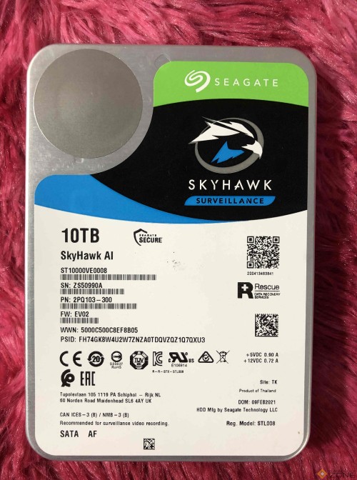 10TB Seagate SkyHawk AI (256MB.,7200RPM.,ST10000VE0008) - Overclockzone ...